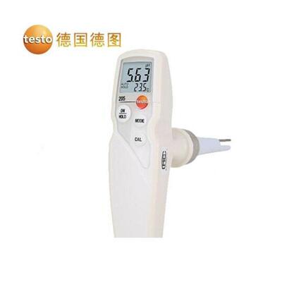testo205浸入式食品pH计温度计半固体肉类酸度测量仪