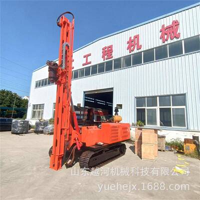 现货销售YH-G300Z型太阳能立柱安装设备光伏打桩机一体机