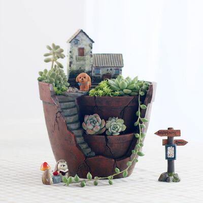 南院传芳 空中花园创意多肉花盆 北欧装饰绿植微景观办公室