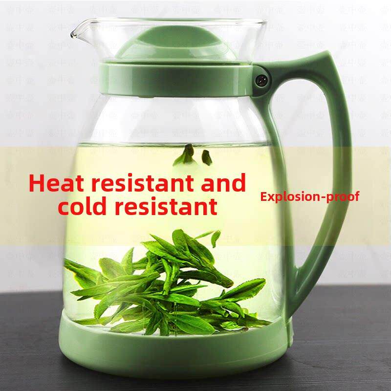 耐高温冷水壶玻璃家用大容量冷水杯茶壶耐热防摔领带水壶水壶水壶