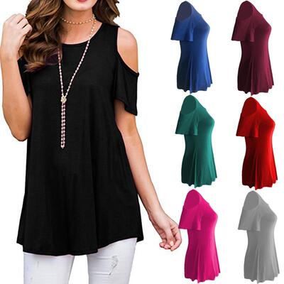 Women's short sleeved and revealing top fabric