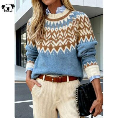 L 71672 Women Autumn/Winter Sweater Casual休闲毛衣
