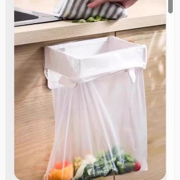 Foldable Trash Rack, Wall-Mounted No-Drill Kitchen and Bathr