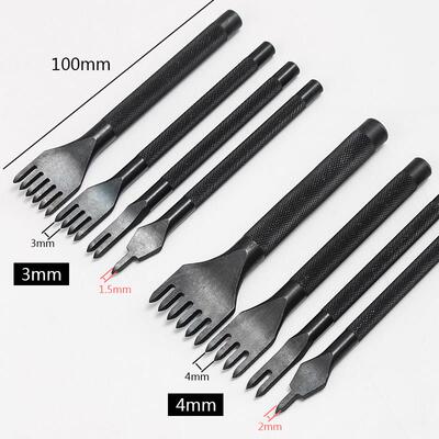 仿日制黑花柄菱斩 皮革打孔手工DIY皮革斩 非法斩欧斩 3/4mm10031