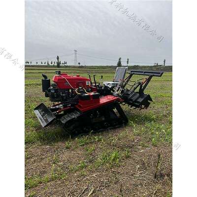 Crawler fm management machine农用小型履带开沟机多用旋耕机