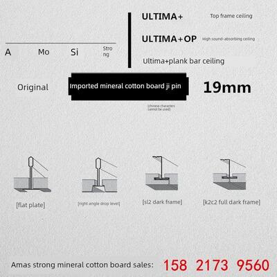 进口原装阿斯庄矿棉板Ultima+【极针】吸音板吊顶