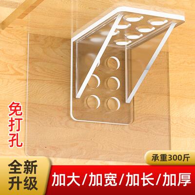 No-drill fixing bracket for shelf supports, wardrobe divider