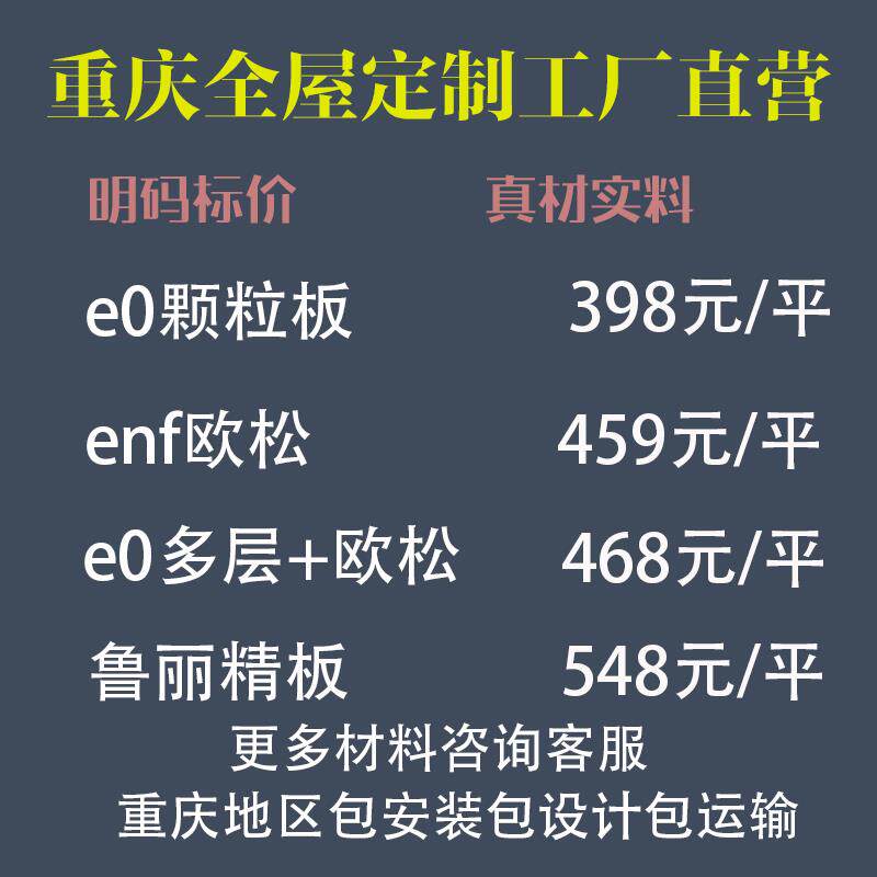 重庆全屋定制工厂定制衣柜衣柜定制工厂定做欧松板颗粒板铝合金