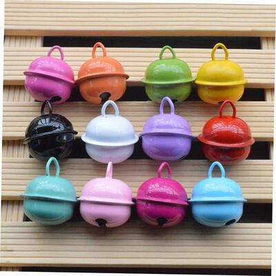 20pcs Colorful Iron Metal Jingle Bell Decorations Christmas