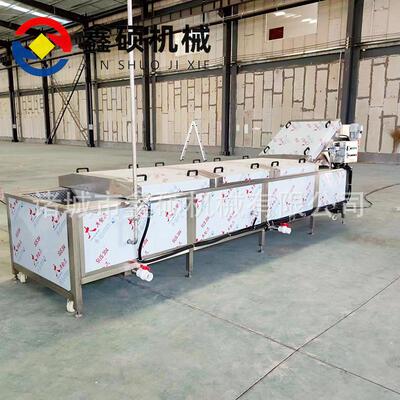 大蒸米糯 米蒸煮线漂焯烫线定OAX制 香菇蘑菇水冷却机鸡产品煮冷
