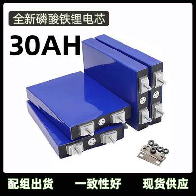 国轩磷酸铁锂电池3.2V 30 54AH路灯外卖大单体电动车动力电芯Li