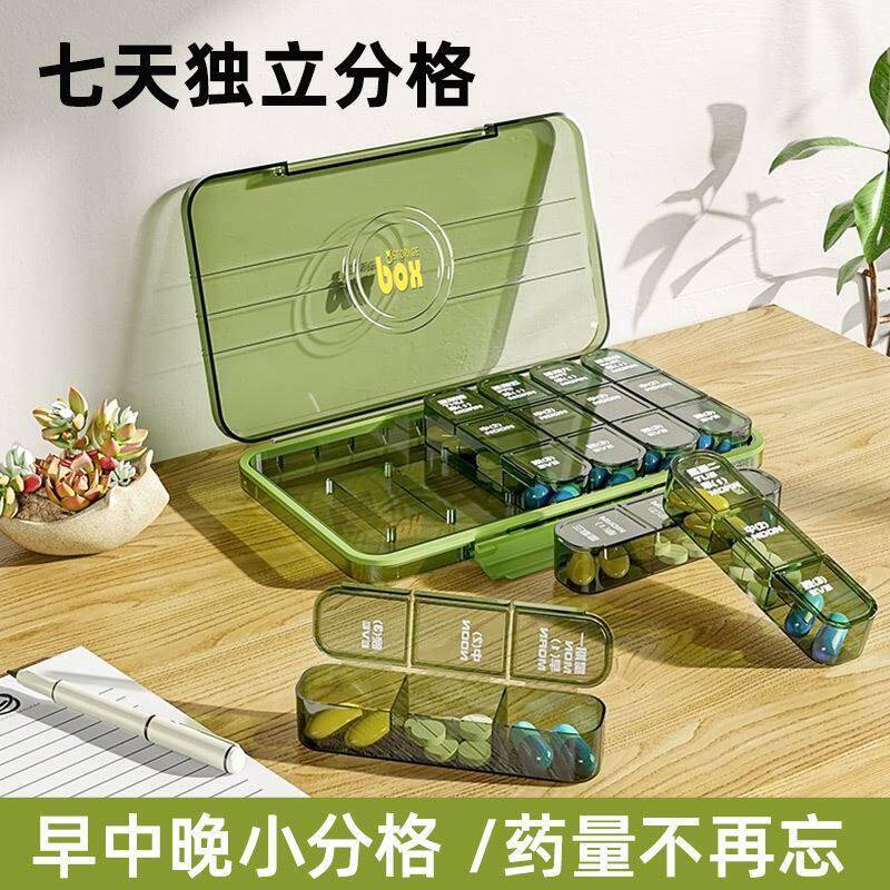 药盒持有人每周药物储存组织者容器