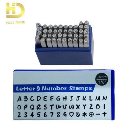 供应钢号码钢字码数字钢印钢字字母头42PCS美式花体