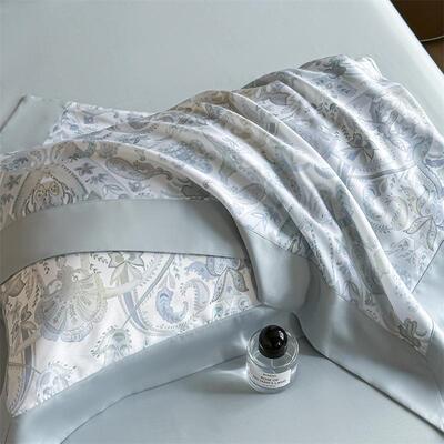 高端式50支美天丝赛四尔件套LMKF裸睡夏季冰丝轻奢床单夏被莱床上