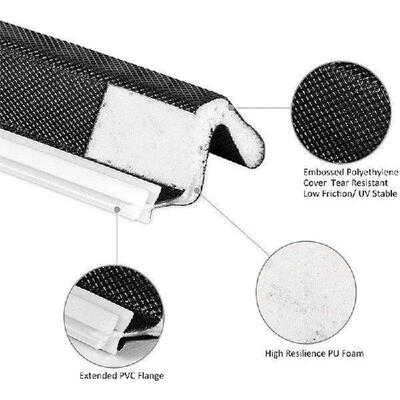 40ft Door Weatherstripping Windproof Silent with Grooved