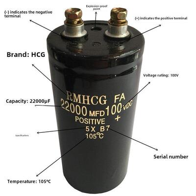 全新进口63V80V22000Uf音频直流电解电容螺丝脚100Vdc10000Uf