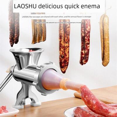 Manual Meat Grinder Noodle Stainless Steel Mincer 手动绞肉机