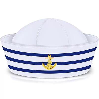 Nautical Hat Set 蓝白条纹水手海军帽角色扮演套装