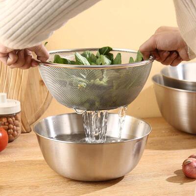 304 Cooking basin Household mixing bowl washing dish stainle