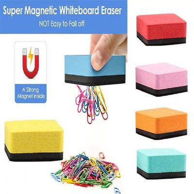 30Pcs Dry-Erase Erasers Magnetic Whiteboard Dry Erasers