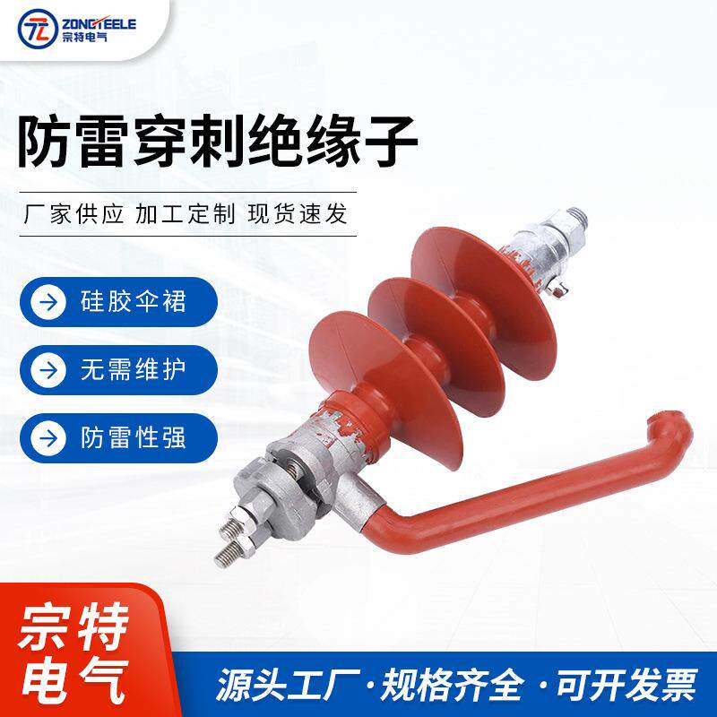 宗特电气复合防雷支柱穿刺绝缘子FEG-12/5带穿刺厂家供应