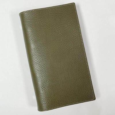仓末手工头层牛皮A5Slim手账本6孔活页夹记事本mbox手帐笔记本