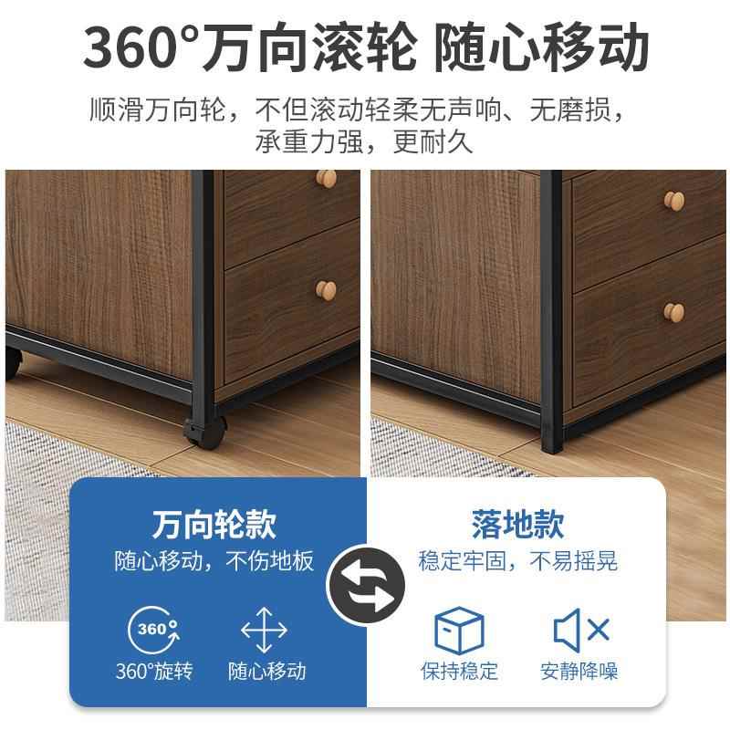 茶水柜带轮茶移动小型茶车小桌C93B茶子几茶台边可柜泡桌沙发旁小