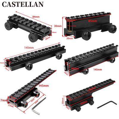 20转20增高导轨延长后延支架瞄底座手电筒铝合金20mm皮轨鱼骨配件