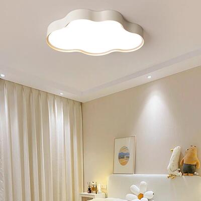 圆包邮卧室书房顶灯SQN具现代简约白色吸边框云低朵型楼层中山灯