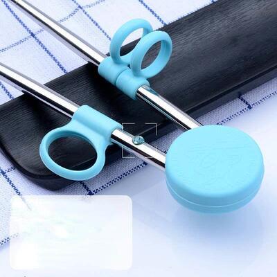 Cute Portable Kids Learning Training Chopsticks Reusable Sta