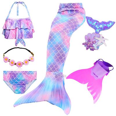 Mermaid Tail for Girls Kid Swimsuit Children the Little Merm