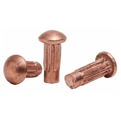 GB827紫铜铆钉标牌铆钉 滚花铆钉半圆铆钉滚花铭牌实心铆钉M2M3M4