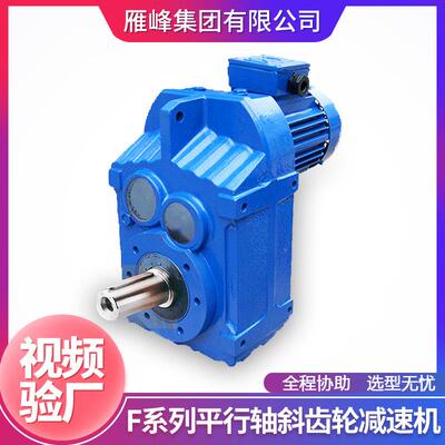 F系列FAF107型空心轴法兰安装立式大型起吊用平行轴斜齿轮减速机