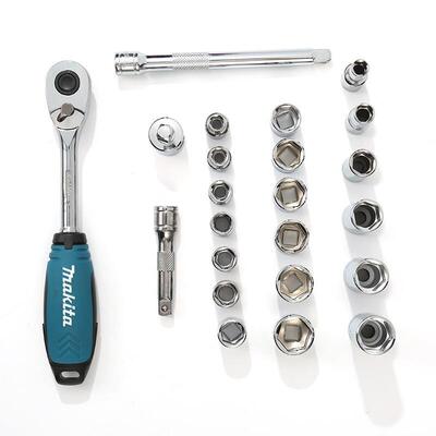 牧田B-65573小棘轮套筒扳手多功能便携式快速修车机修汽修23件3/8