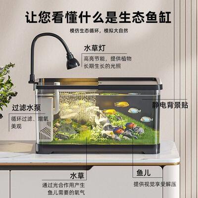 Fish tank desktop aquarium plastic transparent fish tank
