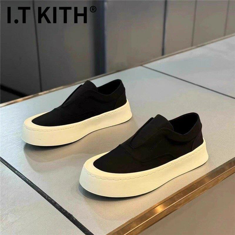 I.T KITH2026新款春季透气老北京布鞋男士休闲帆布潮鞋冰丝板鞋