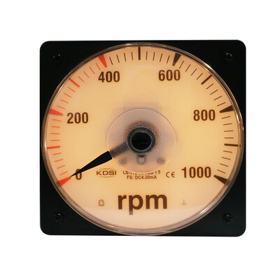 供应指针式毫安电流表转速表LS-110DC4-20mA1000rpm带灯光24V
