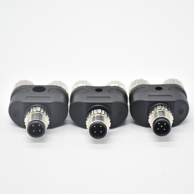 西赛姆M12三通连接器 NMEA 2000 船用系列 转接头Y型传感器一拖二