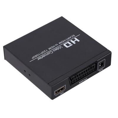 SCART+HDMI转HDMI音频分离Digatal Audio SCART转HDMI视频转换器