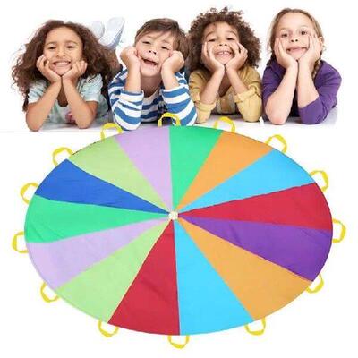 Rainbow Parachute for Kids Children Gymnastics Rainbow