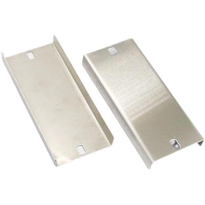 抽屉扣手AKJ01嵌入式铝拉手带不锈钢安装片207-96隐形太空铝提手