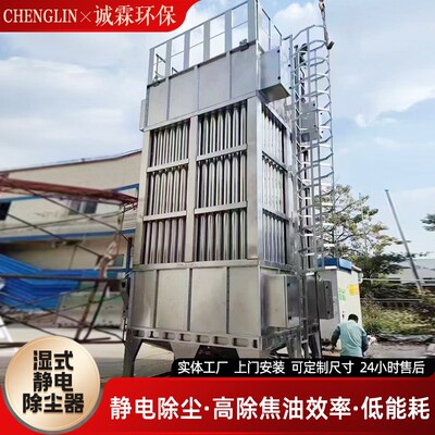电捕电焦油脱硫脱硝工业锅FFM器炉黑尘白油烟气除设备湿式静除尘