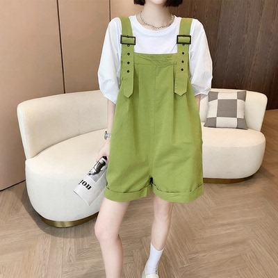 双肩工装背带短裤春夏韩版休闲裤