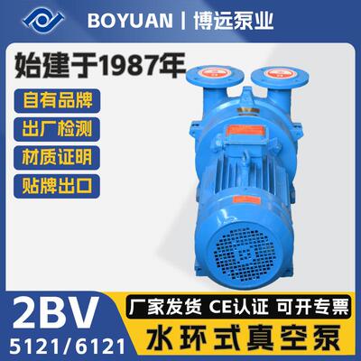 博远泵业2BV5121/6121水环真空泵机械密封耐腐蚀噪音低防爆负压泵