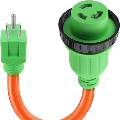 美规转接线NEMA5-15P转L5-30P带螺纹房车转换线RV游艇电源适配器