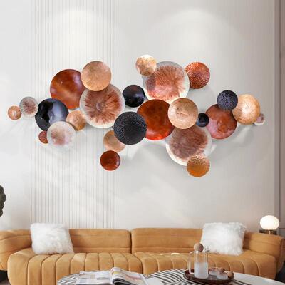 现代21SM0603简约厅沙发背景墙面装饰件挂创意轻奢室床卧头铁客艺