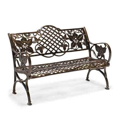 铸铝公tb-60619园椅休小闲户外防水椅座椅区园金属椅室外休息长凳