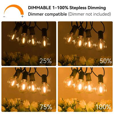 G40 LED 36 m outdoor string light with 64 plastic bulbs Atta