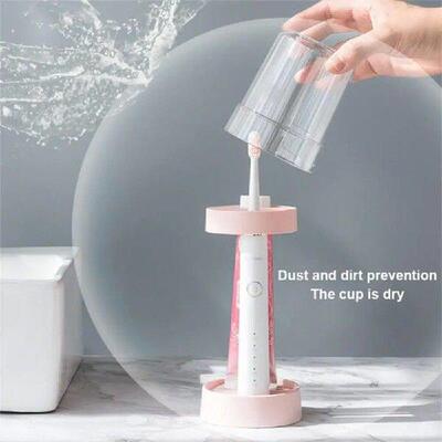 Simple Style Electric Toothbrush Stand Organizer Dustproof