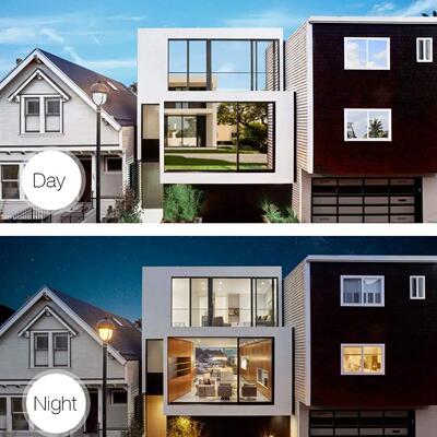 One Way Solar Reflective Mirror Insulation Window Film Tint